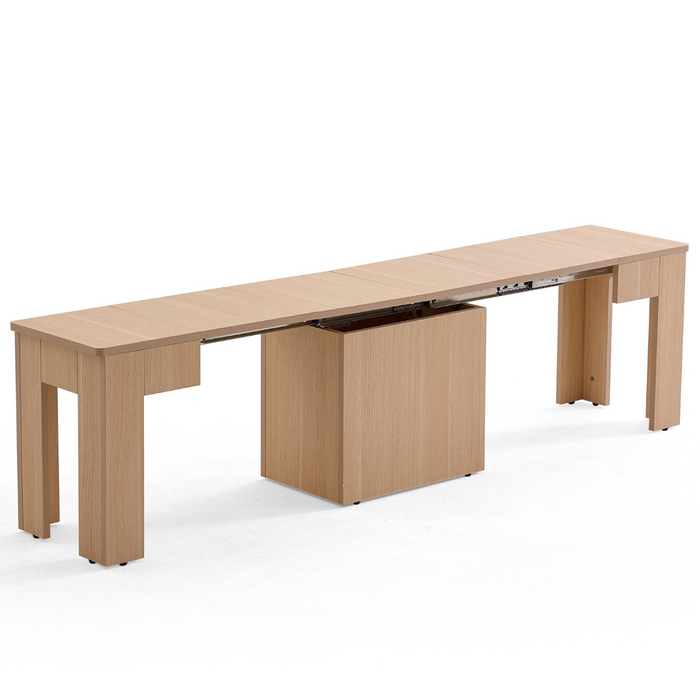 Flexi-Table Set: 0.4m-1.8m Extendable Dining Table + Extendable Bench